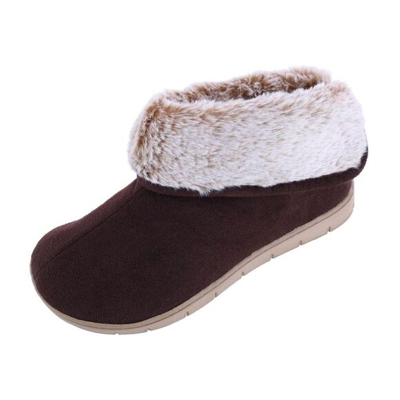isotoner | Shoes | Isotoner Womens Recycled Microsuede And Faux Fur ...